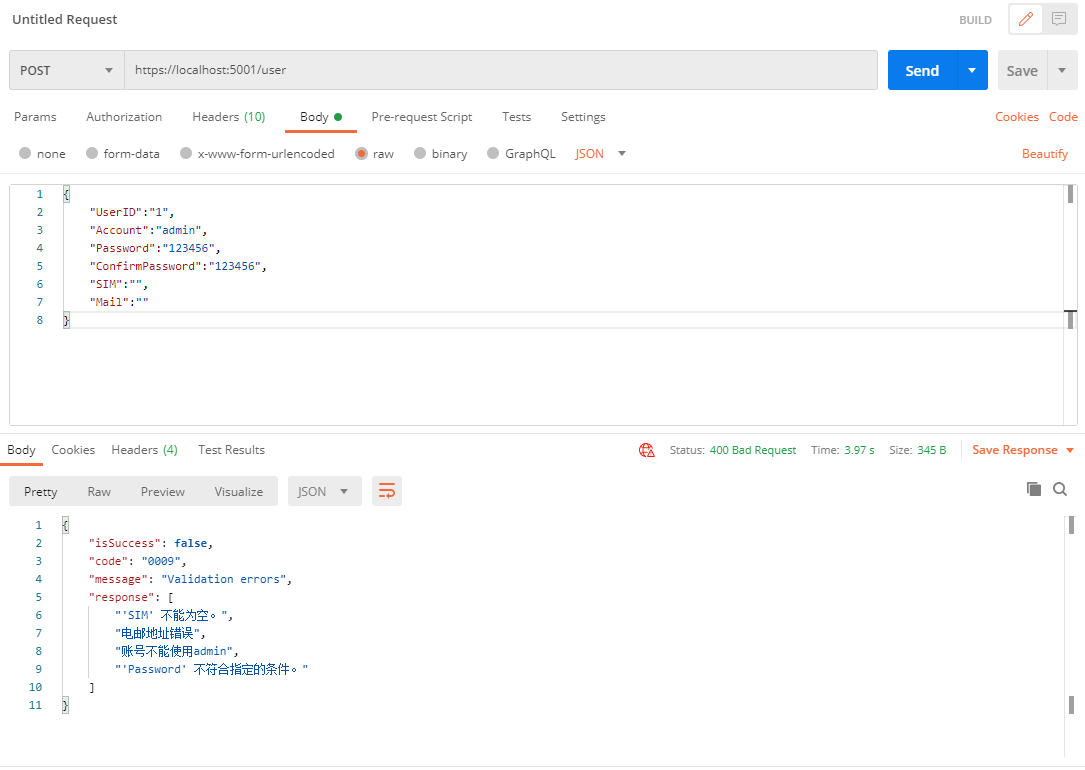 Github Xteamwxfluentvalidationexample Aspnet Core Webapi 使用fluentvalidation 数据验证